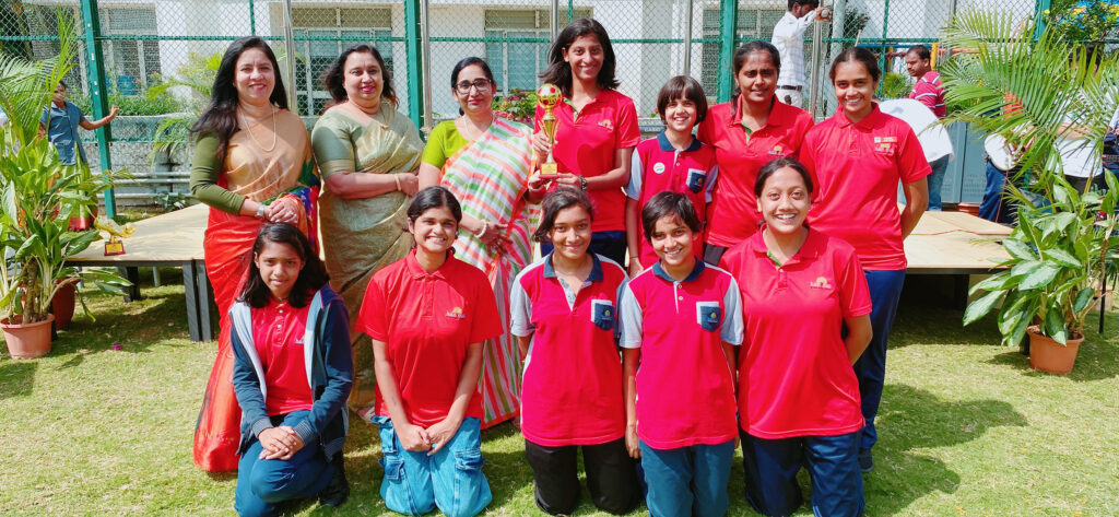 Under 16 girls champions - Harvest International School